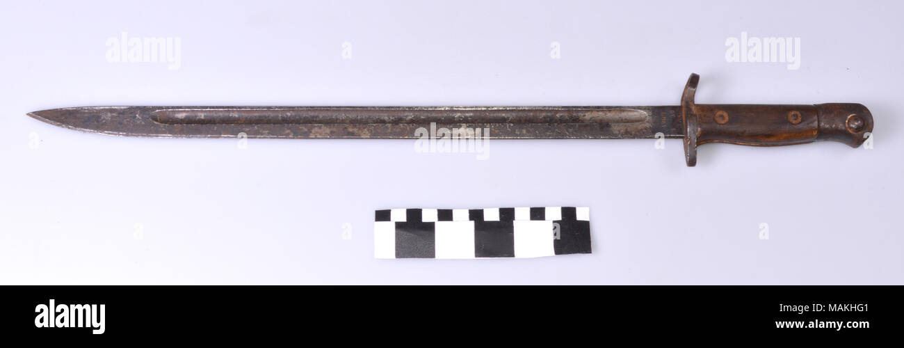 World War I British Pattern 1907 knife bayonet for use with the Lee ...