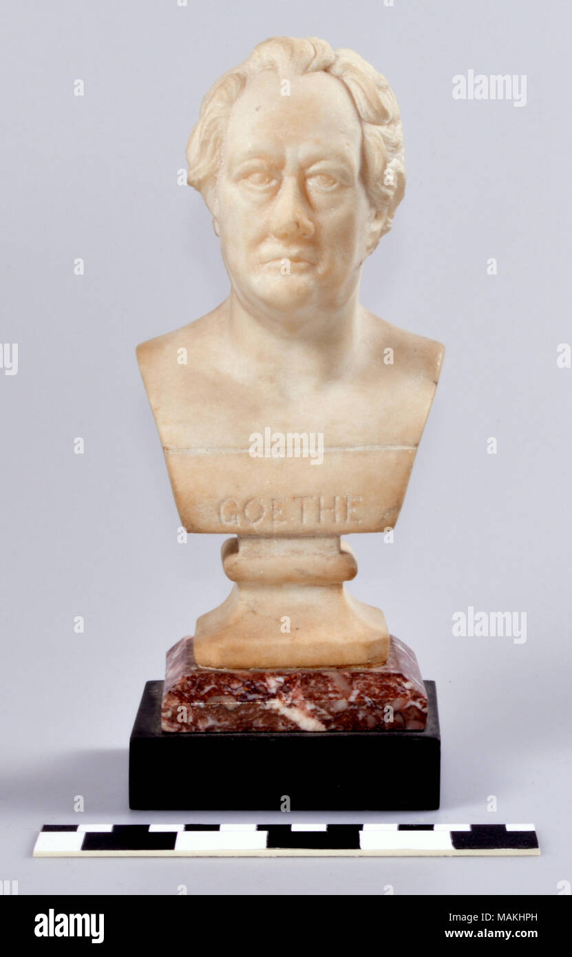 Stone bust of Johann Wolfgang von Goethe by Frank Seifert Title: Bust ...
