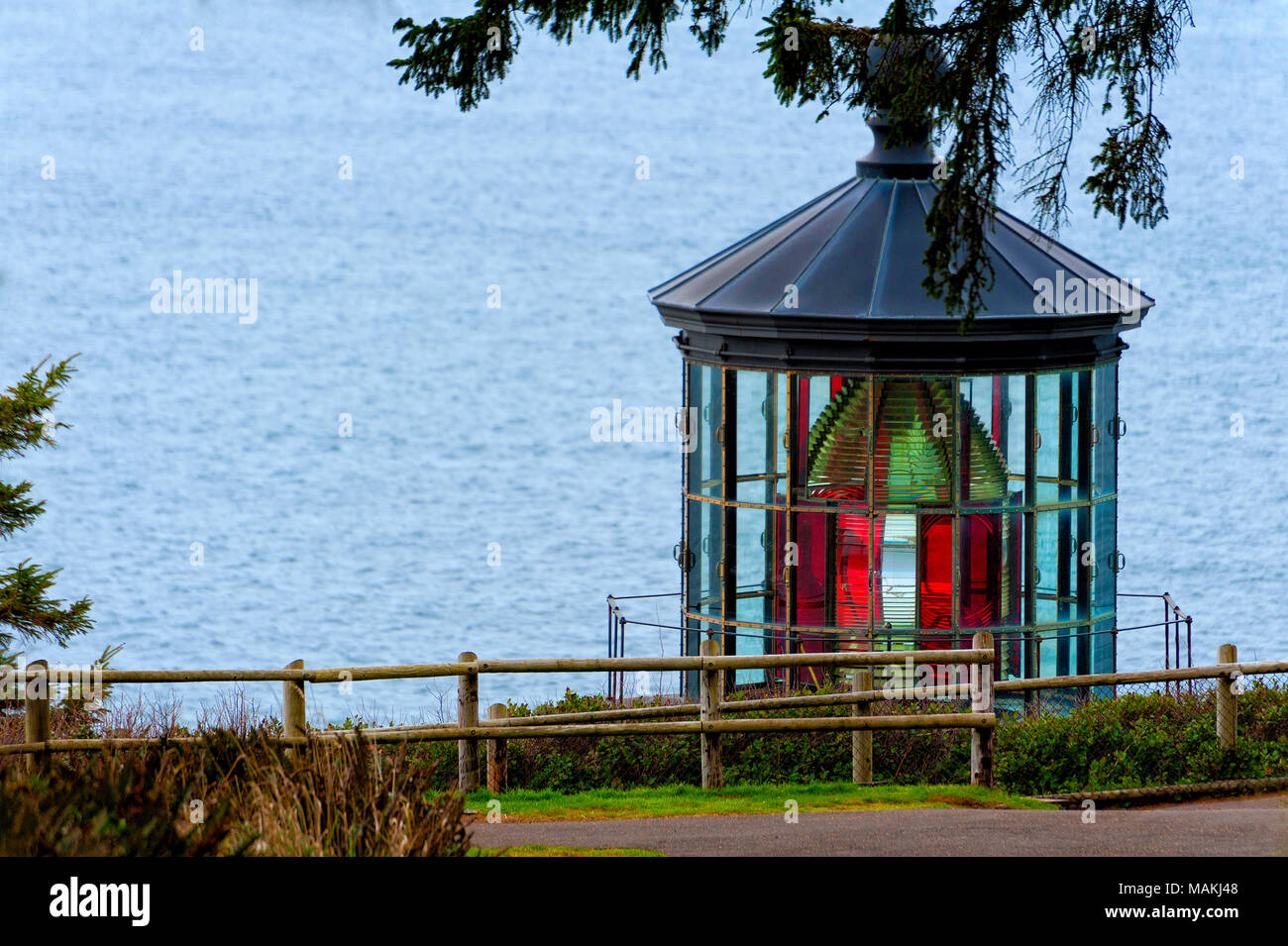 Cape Meares Lighthouse first lit in 1890 on the Northern Oregon Coast ...