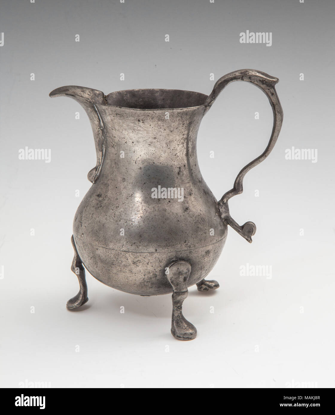 Small pewter cream pitcher. Title: Pewter Cream Pitcher . circa 1780 ...