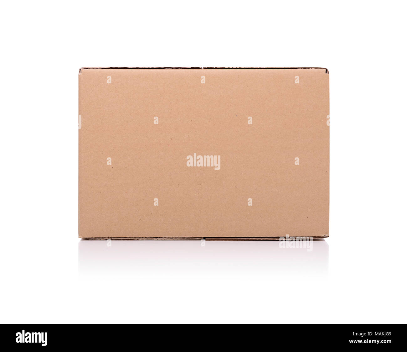 Cardboard mail box isolated on a white background Stock Photo - Alamy