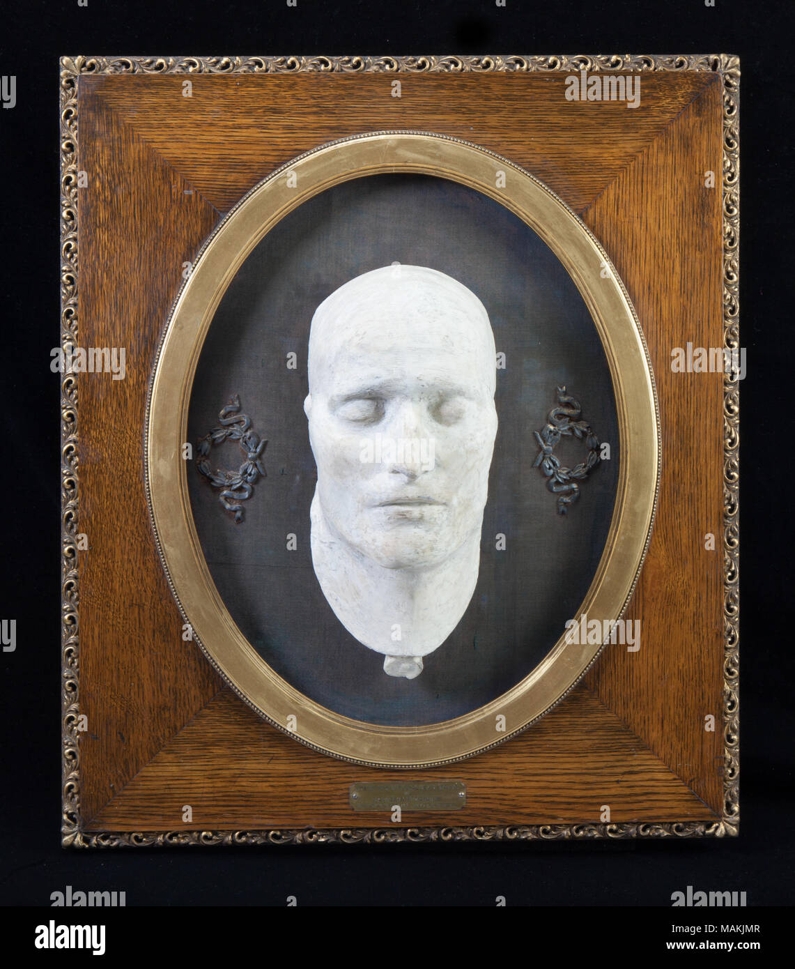 Plaster death mask of Napoleon Bonaparte (d. 1821) presented to E.T ...