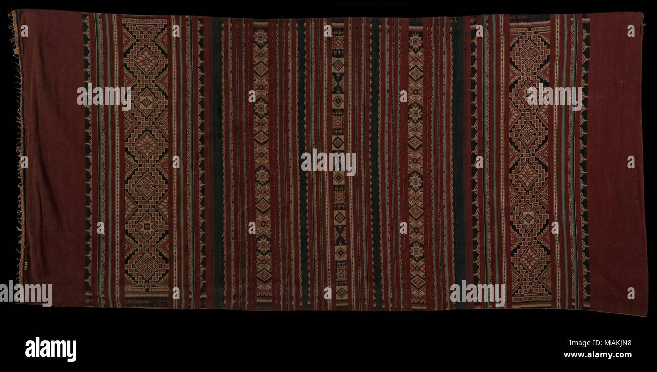 A Bentenan sarong, weaved by the Minahasa people sometime around the ...