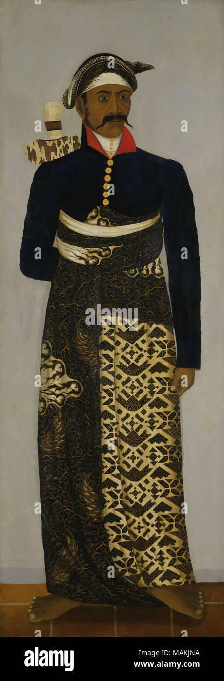 . Portrait of a Mantri, part of the series Five Javanese court ...