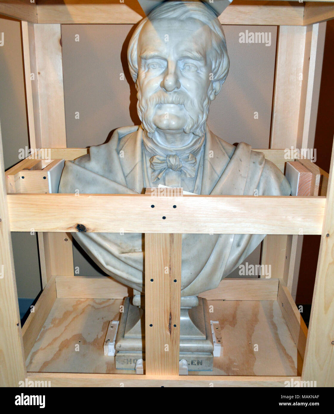 Marble bust of Thomas Allen by sculptor Howard S. Kretschmar. Thomas ...