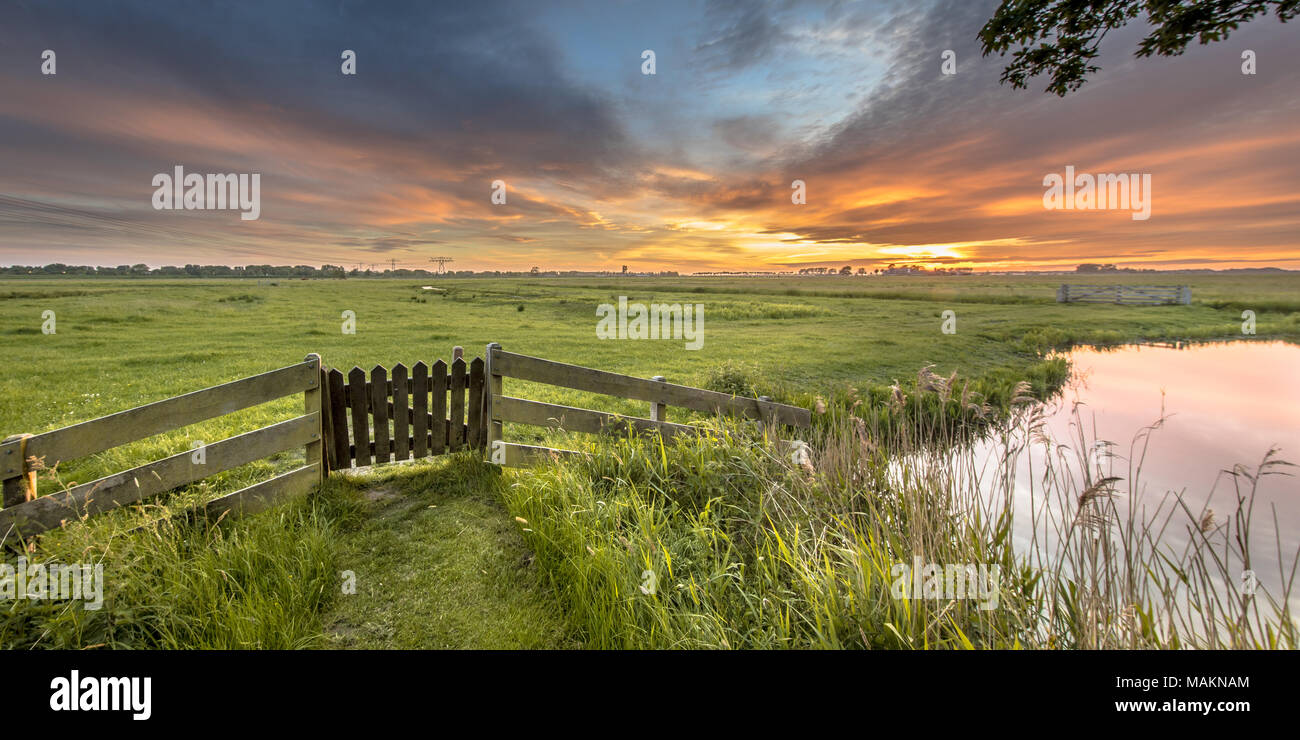 Gate in the landscape hi-res stock photography and images - Alamy