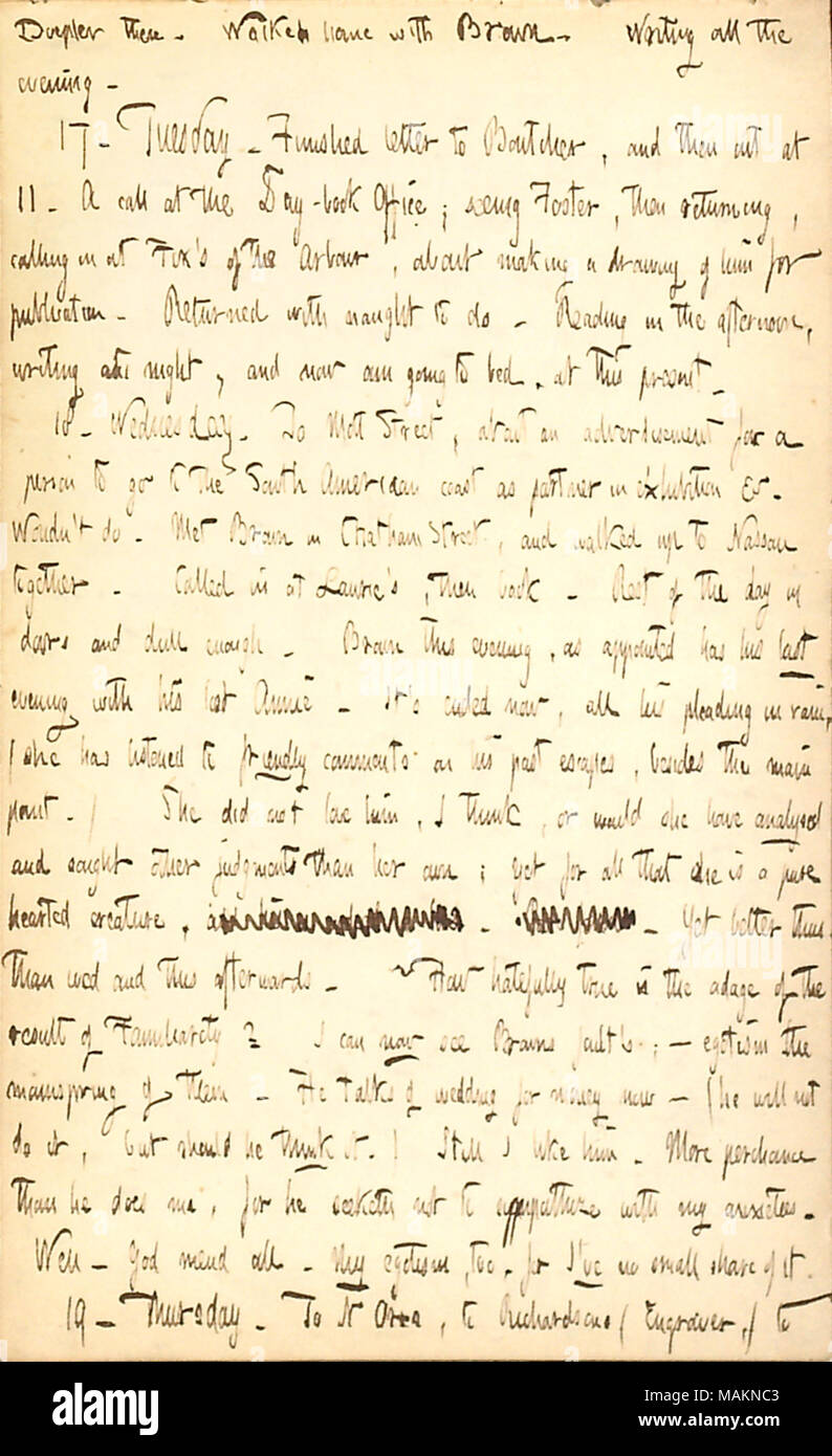 1800s personal writing hi-res stock photography and images - Alamy