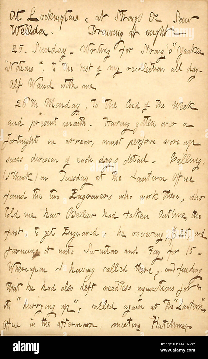 Mentions Frank Bellew farming an engraving off to Alfred Swinton and ...