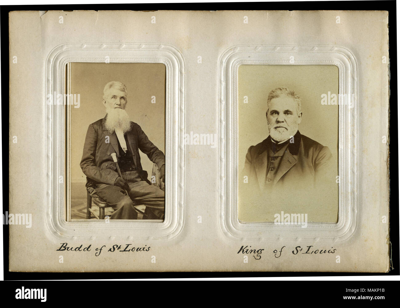 Page two of the album with the nearly full length photograph of George ...