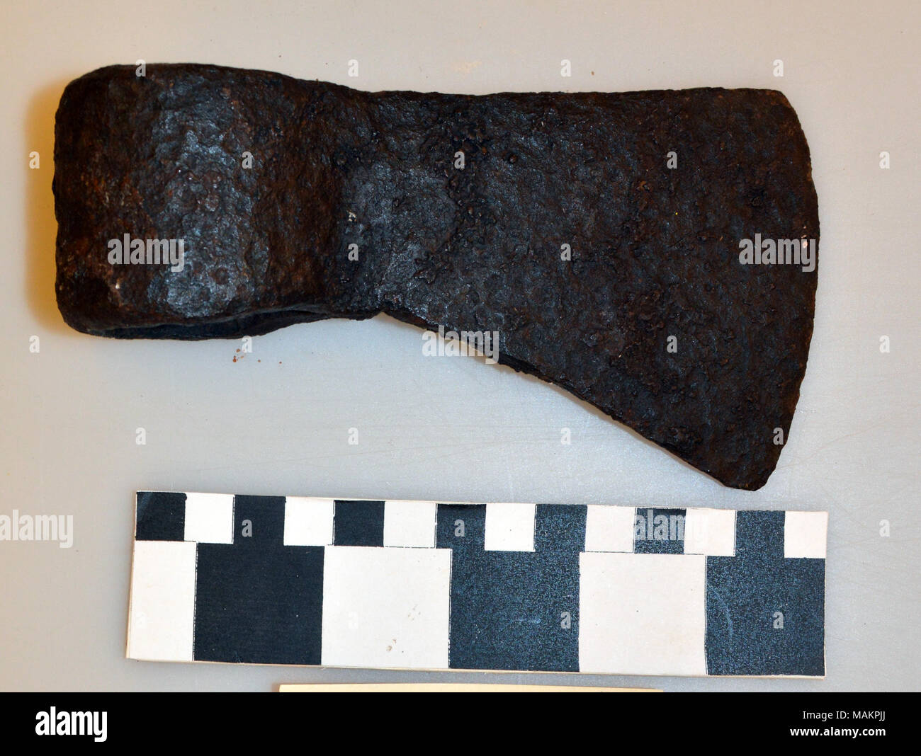 Forged iron axe reputedly from Fort Orleans, the first European post on ...