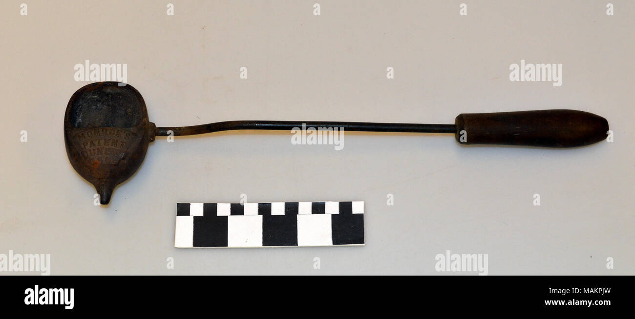 Monroe molten lead ladle used by members of the Gilman family with the ...