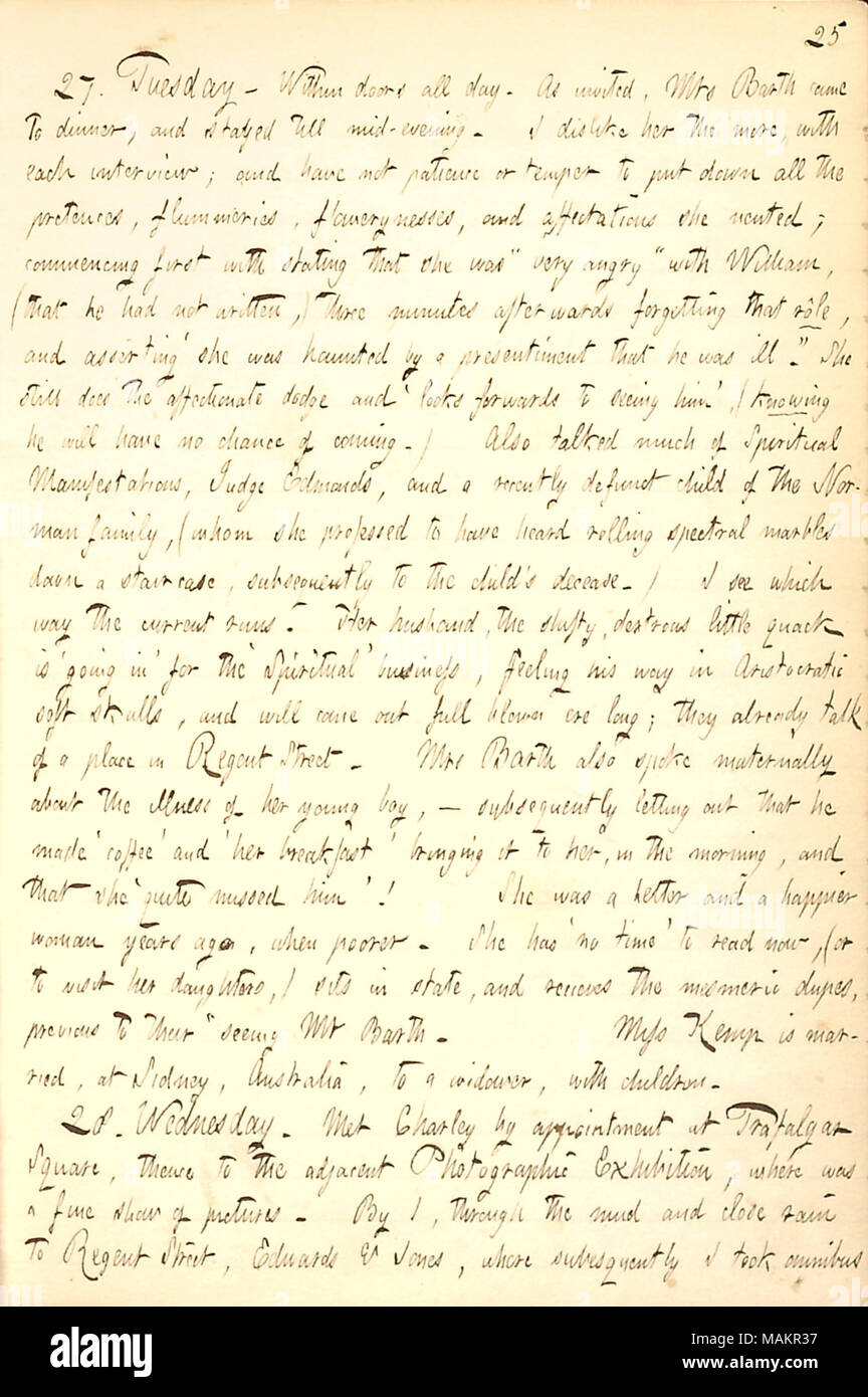 Dinner written down hi-res stock photography and images - Alamy