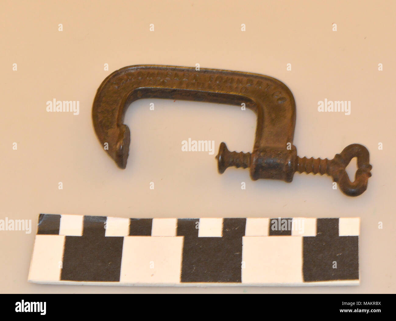 Woodworking C-clamp manufactured by the Carondelet Foundry Company of ...