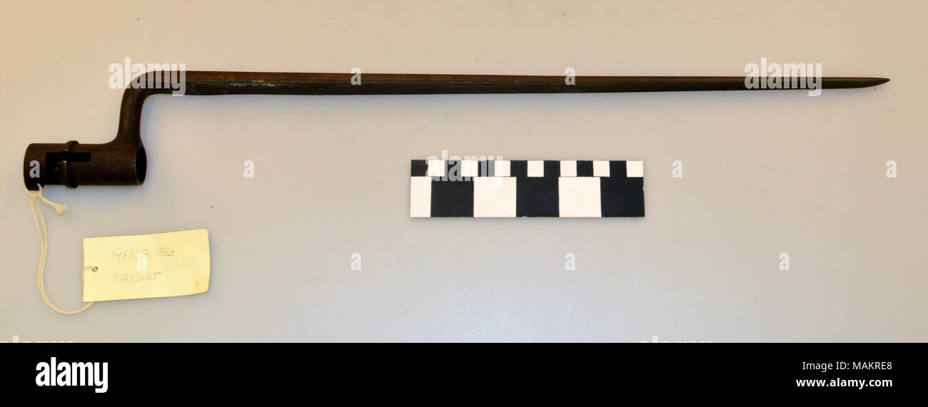 Socket bayonet fitted for the U. S. Model 1861 musket Title: U. S ...