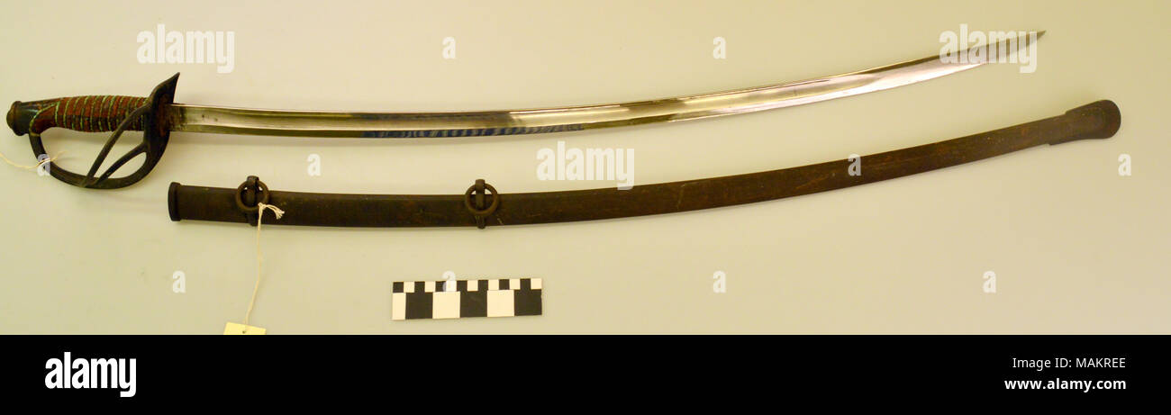 Model 1860 light cavalry saber and scabbard. Title: U.S. M1860 Cavalry ...