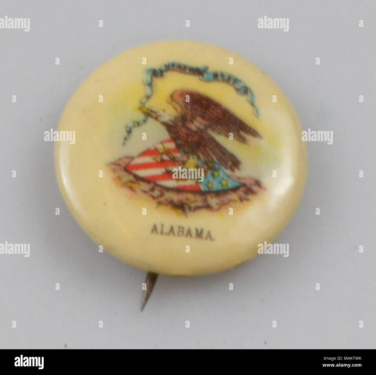 Souvenir button with imagery from the Historical Coat of Arms of the ...