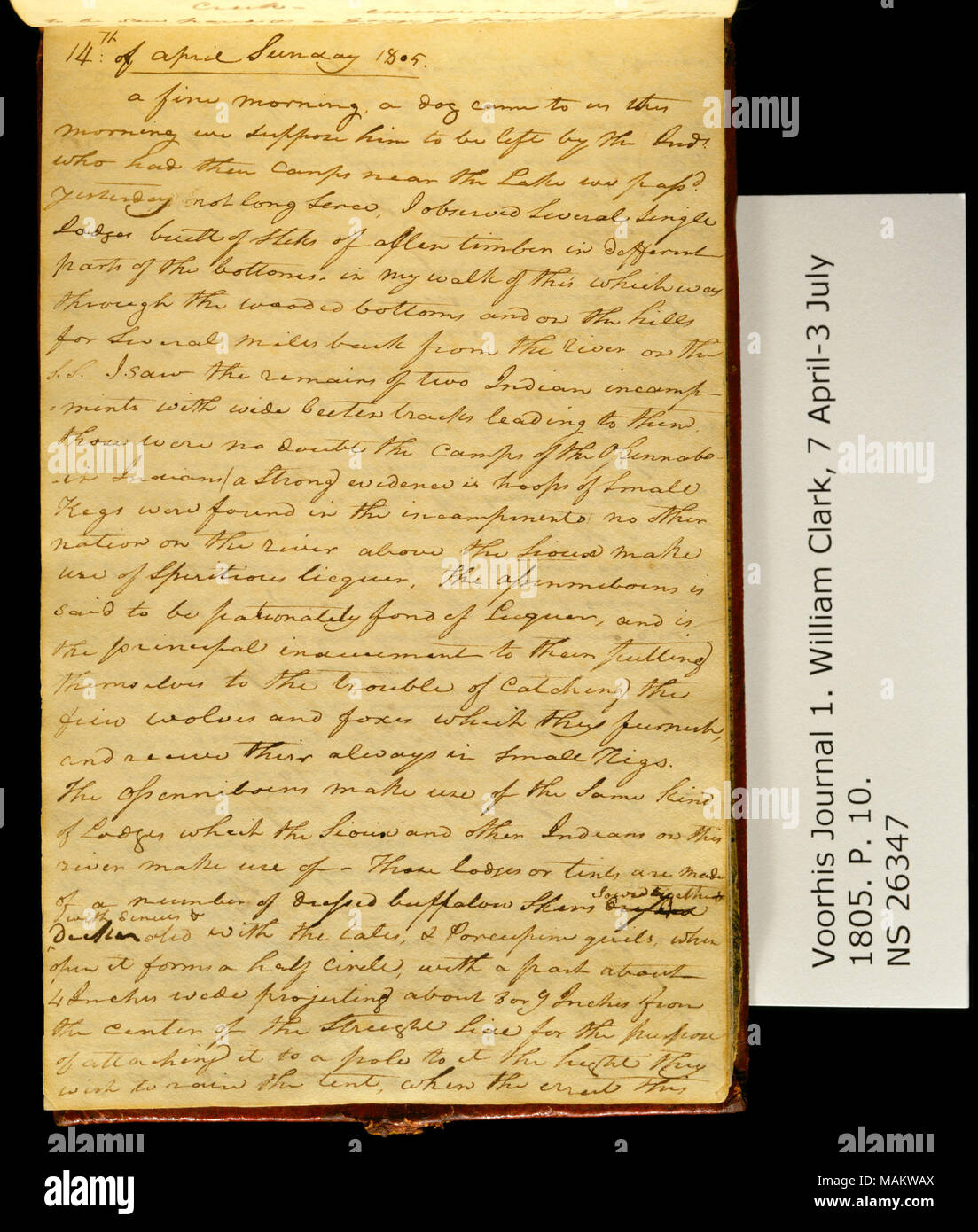 'a fine morning a dog came to us this morning. . .' Title: Clark Family ...