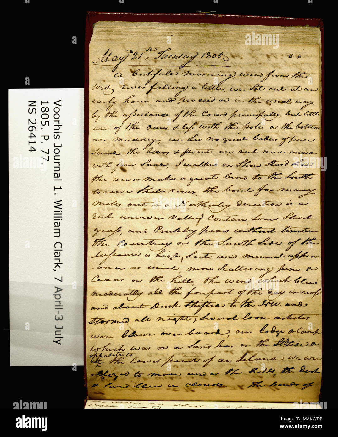 Meriwether lewis journal hi-res stock photography and images - Alamy