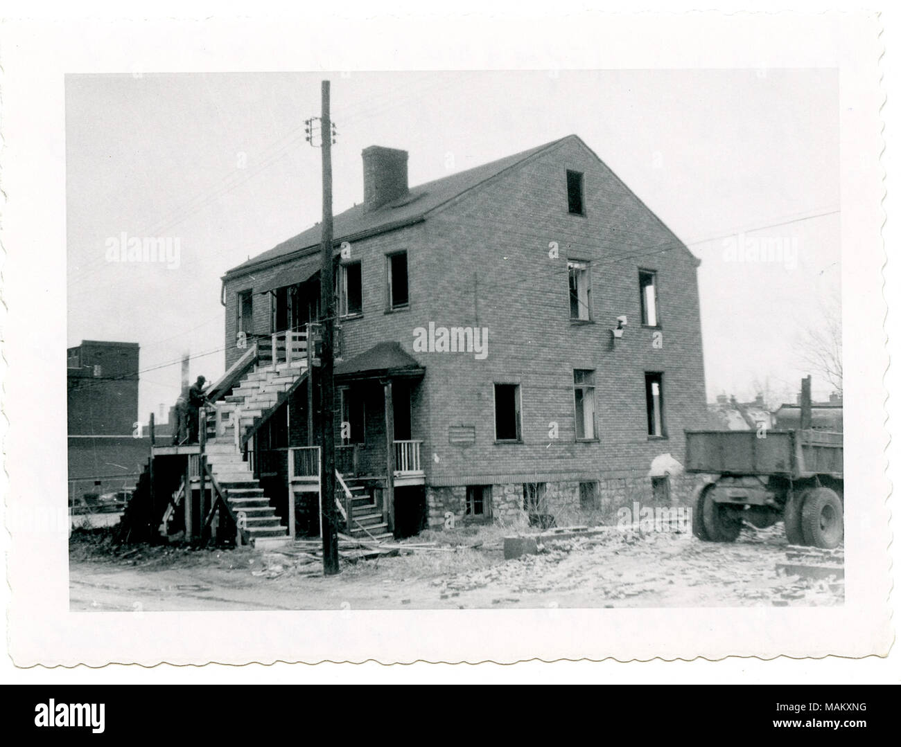 Stone brick history house Cut Out Stock Images & Pictures - Alamy