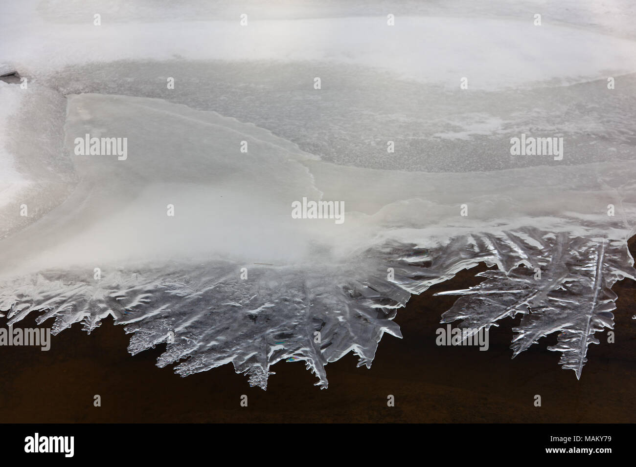 Water and Ice Stock Photo - Alamy