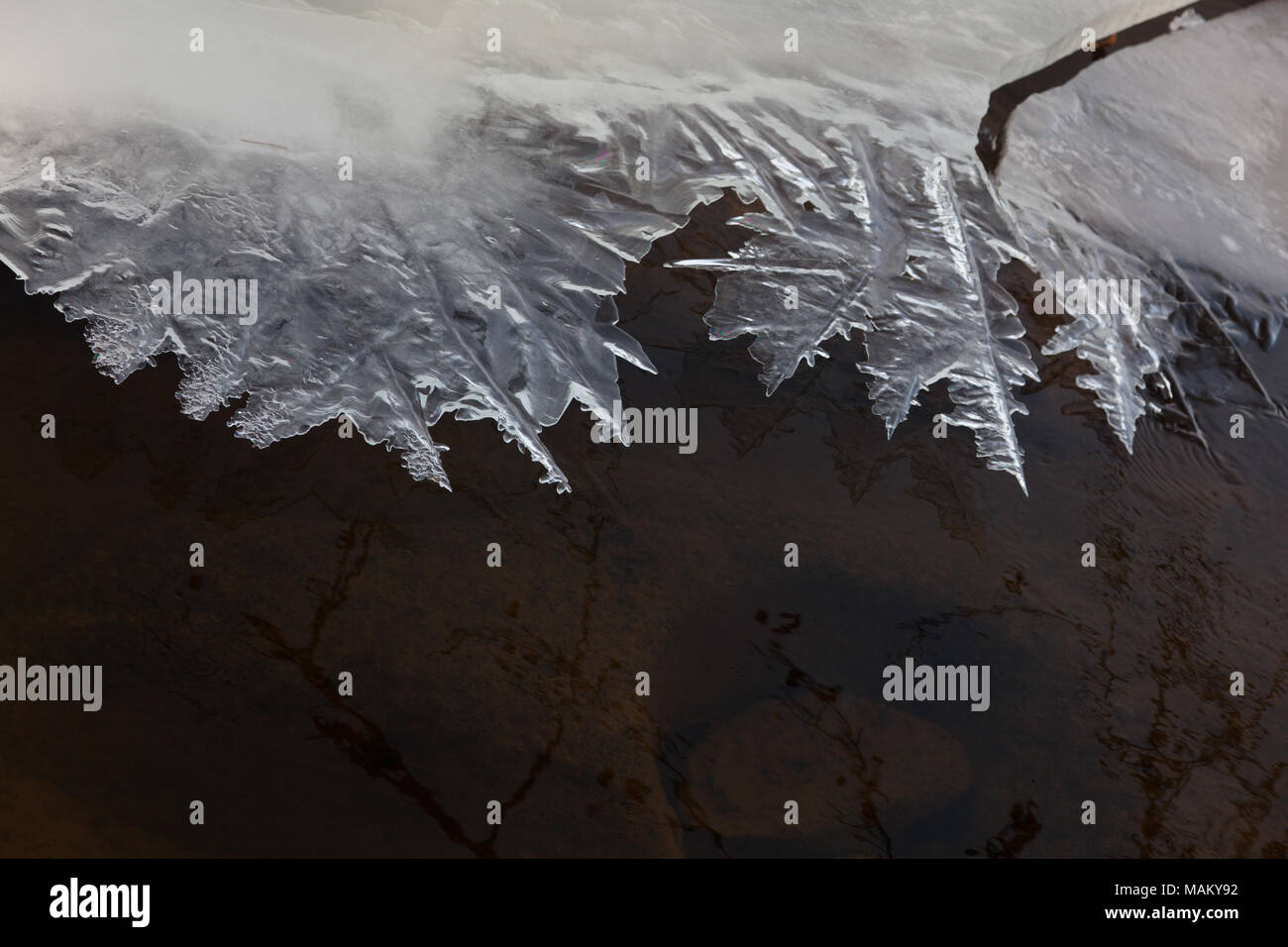 Water and Ice Stock Photo - Alamy