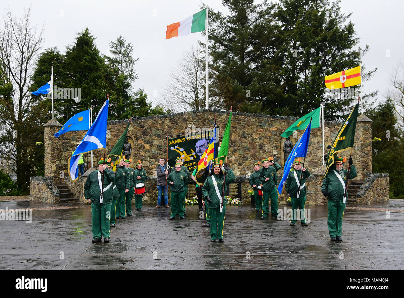 Carrickmore, UK. 2nd April, 2018. The Tyrone National Graves Annual ...