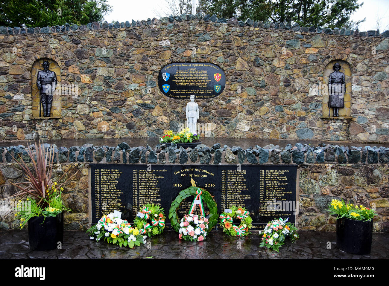 Carrickmore, UK. 2nd April, 2018. The Tyrone National Graves Annual ...