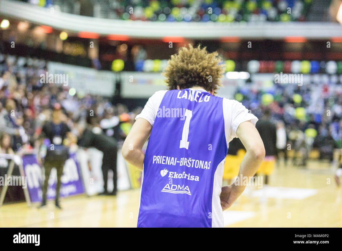 Copper Box Arena, London, 2nd April 2018. LaMelo Ball. The London Lions ...