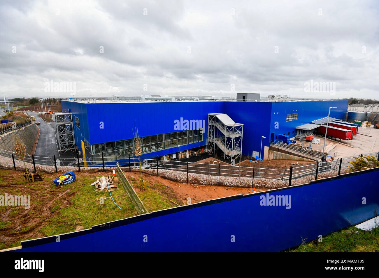 Exeter, Devon, UK. 2nd April 2018. Constuction of the new £80 million ...
