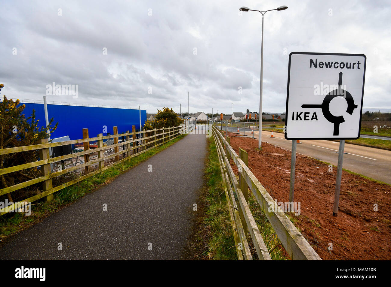 Exeter, Devon, UK. 2nd April 2018. Constuction of the new £80 million ...