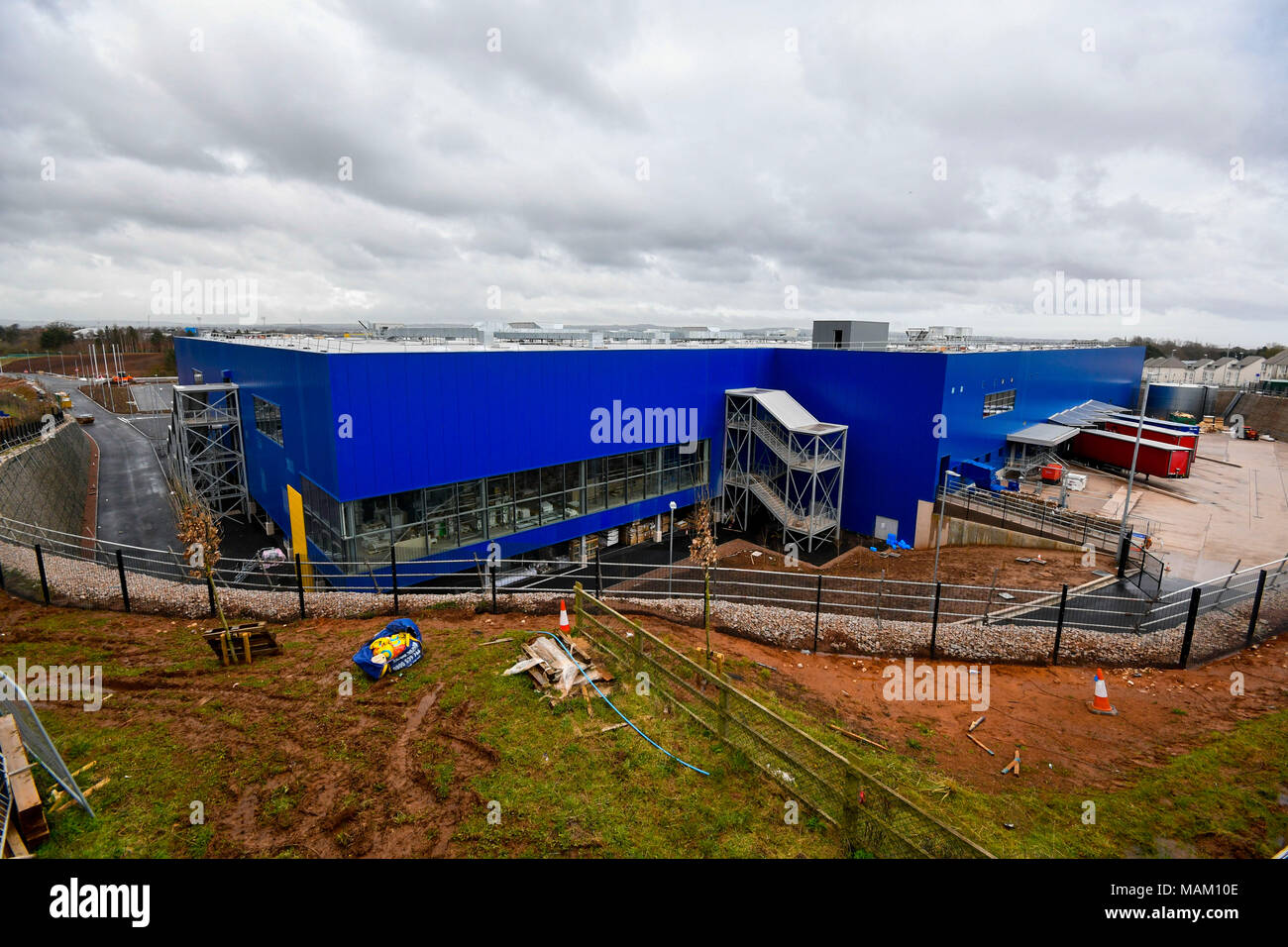 Exeter, Devon, UK. 2nd April 2018. Constuction of the new £80 million ...