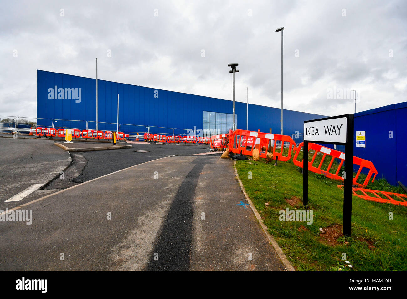 Exeter, Devon, UK. 2nd April 2018. Constuction of the new £80 million ...