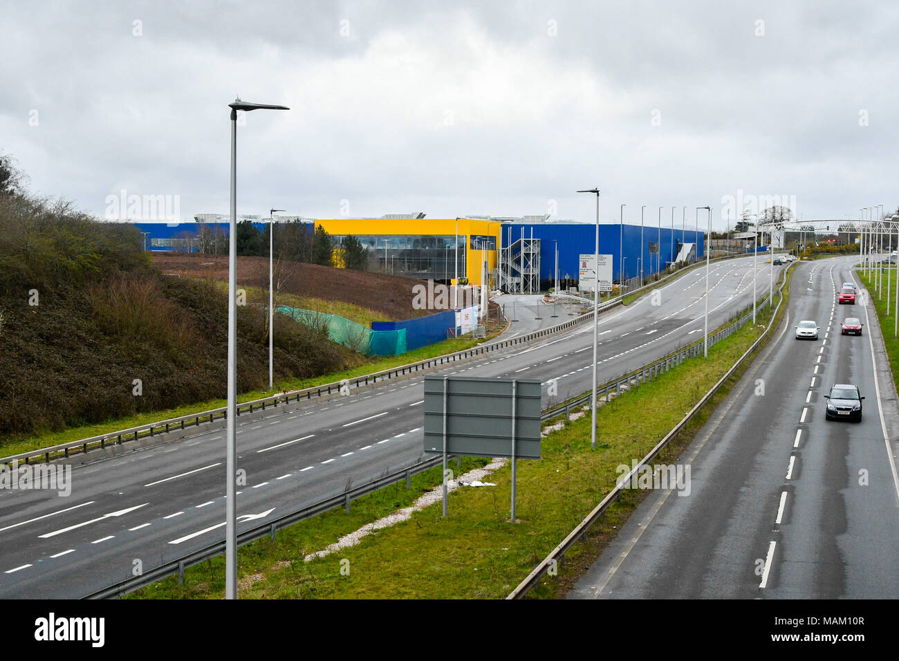 Exeter, Devon, UK. 2nd April 2018. Constuction of the new £80 million ...