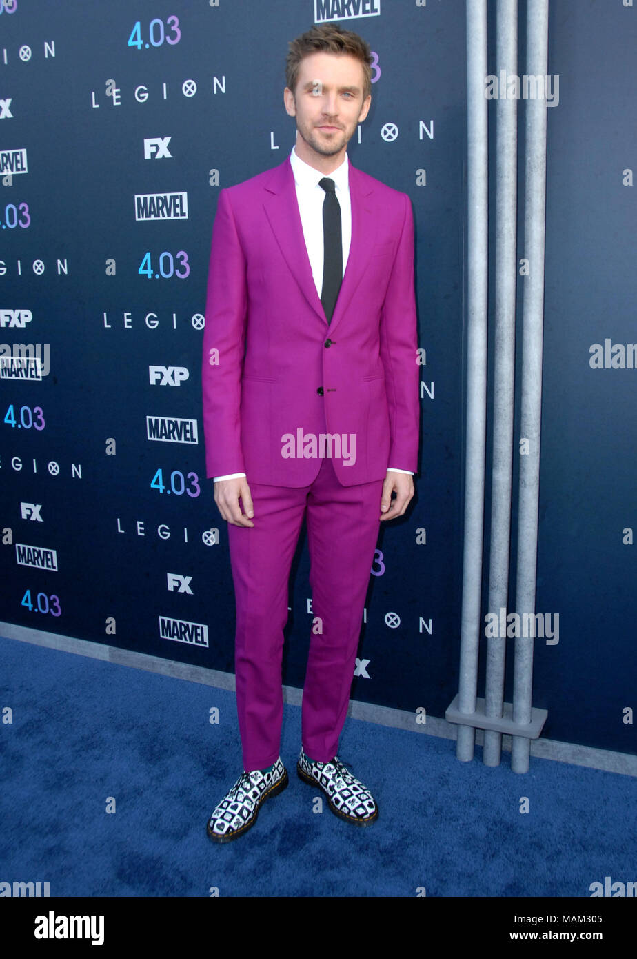 LOS ANGELES, CA - APRIL 02: Actor Dan Stevens attends the premiere of ...