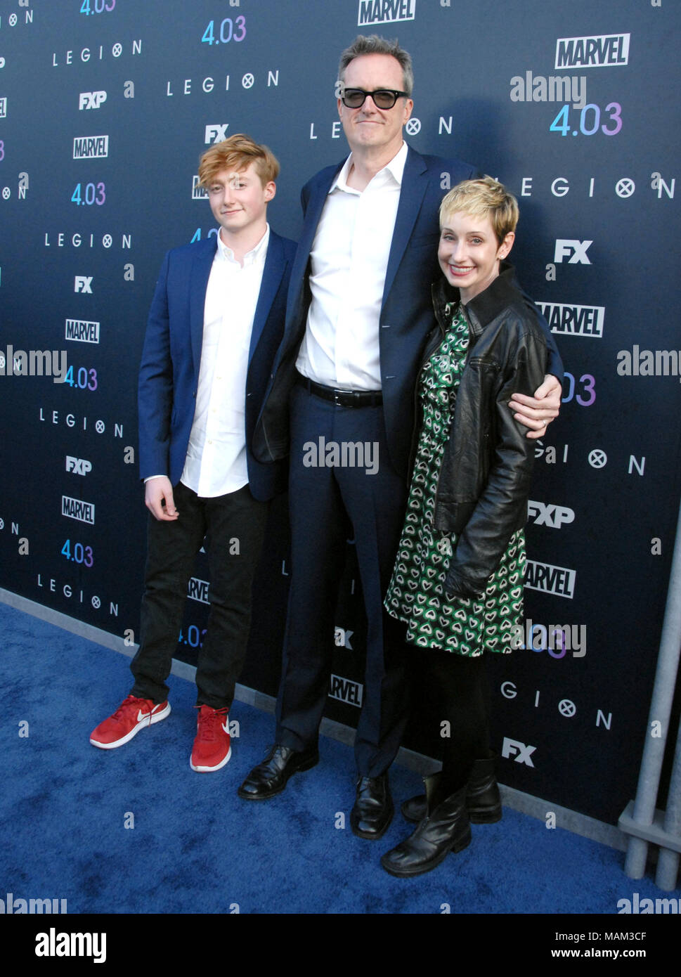 LOS ANGELES, CA - APRIL 02: Executive producer John Cameron (C) and ...