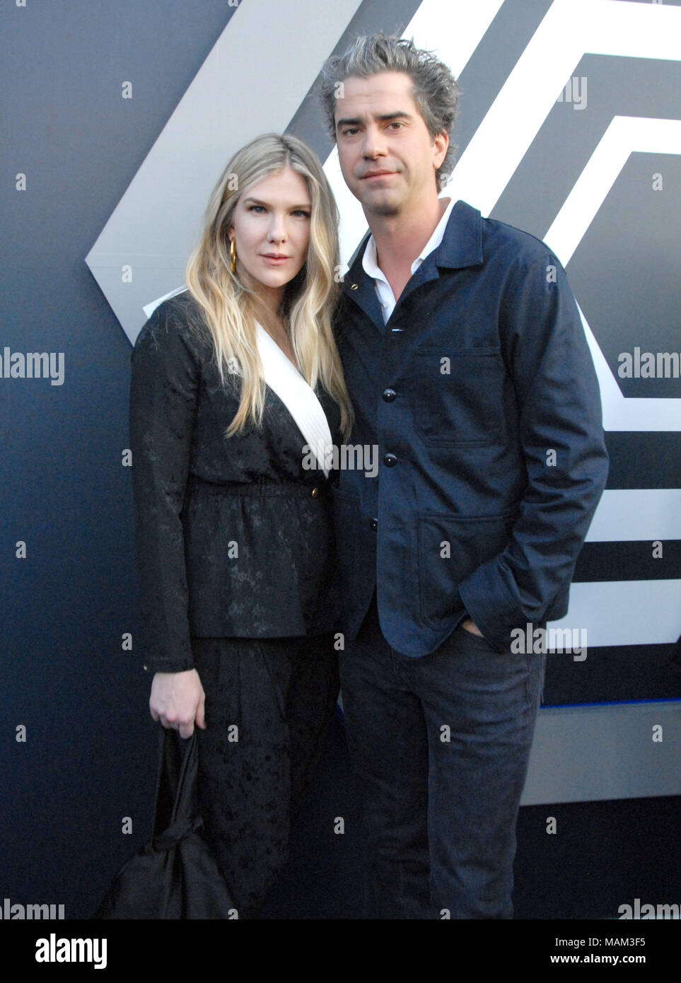 LOS ANGELES, CA - APRIL 02: (L-R) Actress Lily Rabe and actor Hamish ...