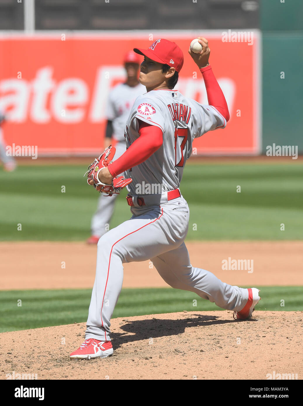 Shohei ohtani angels april 1 2018 hi-res stock photography and images ...