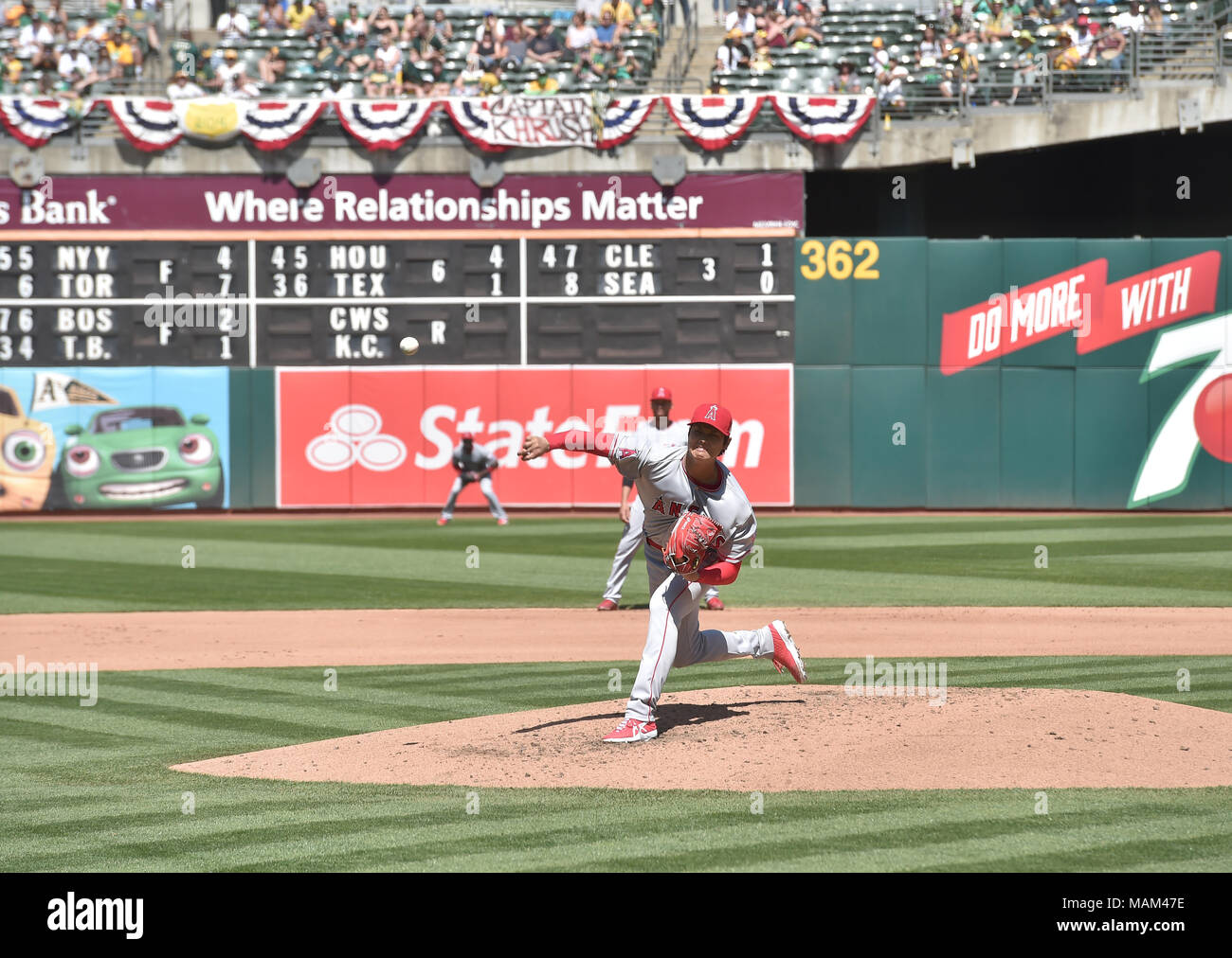 Shohei ohtani angels april 1 2018 hi-res stock photography and images ...