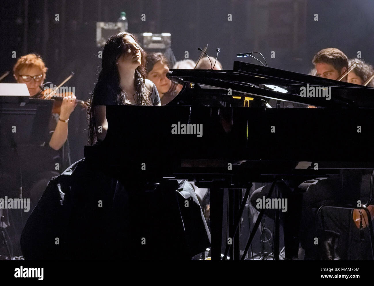 April 2, 2018 - AMY LEE lead singer of US band Evanescence live at a ...