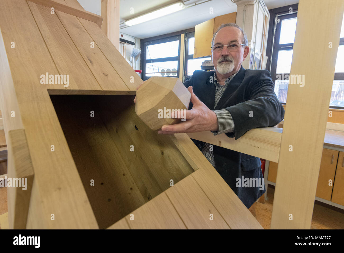 21 March 2018, Germany, Bayreuth: Former high-school teacher Klaus ...