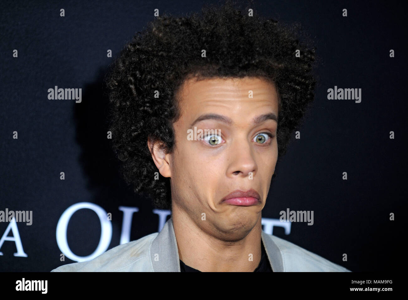 Damon J. Gillespie attending the 'A Quiet Place' premiere at AMC ...