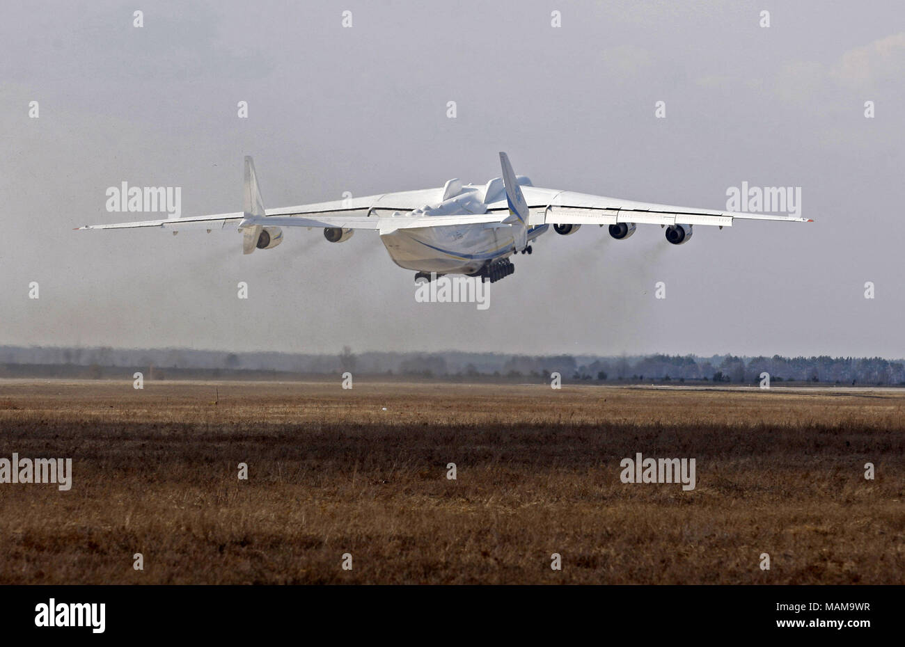 Kiev, Ukraine. 3rd Apr, 2018. An Ukrainian Antonov An-225 'Mriya ...