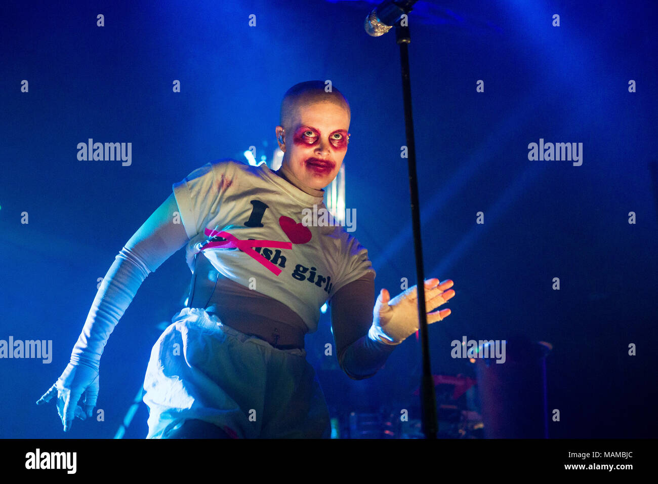 Norway, Oslo - April 3, 2018. The Swedish singer and songwriter Fever ...