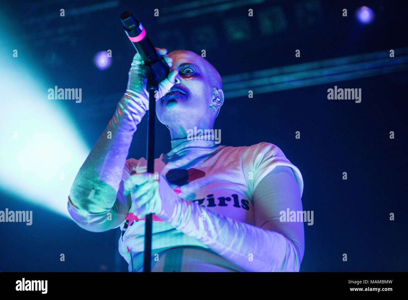 Norway, Oslo - April 3, 2018. The Swedish singer and songwriter Fever ...