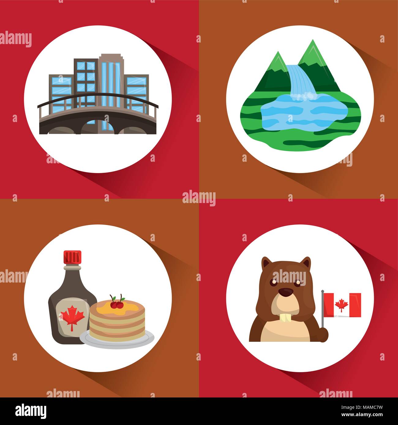 canada country symbols Stock Vector Image & Art - Alamy