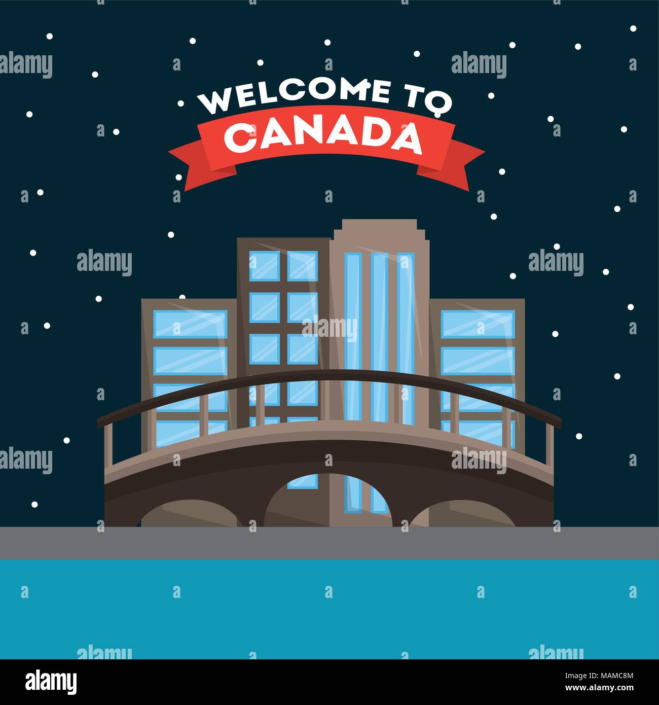 Canada city welcome sign Stock Vector Images - Alamy