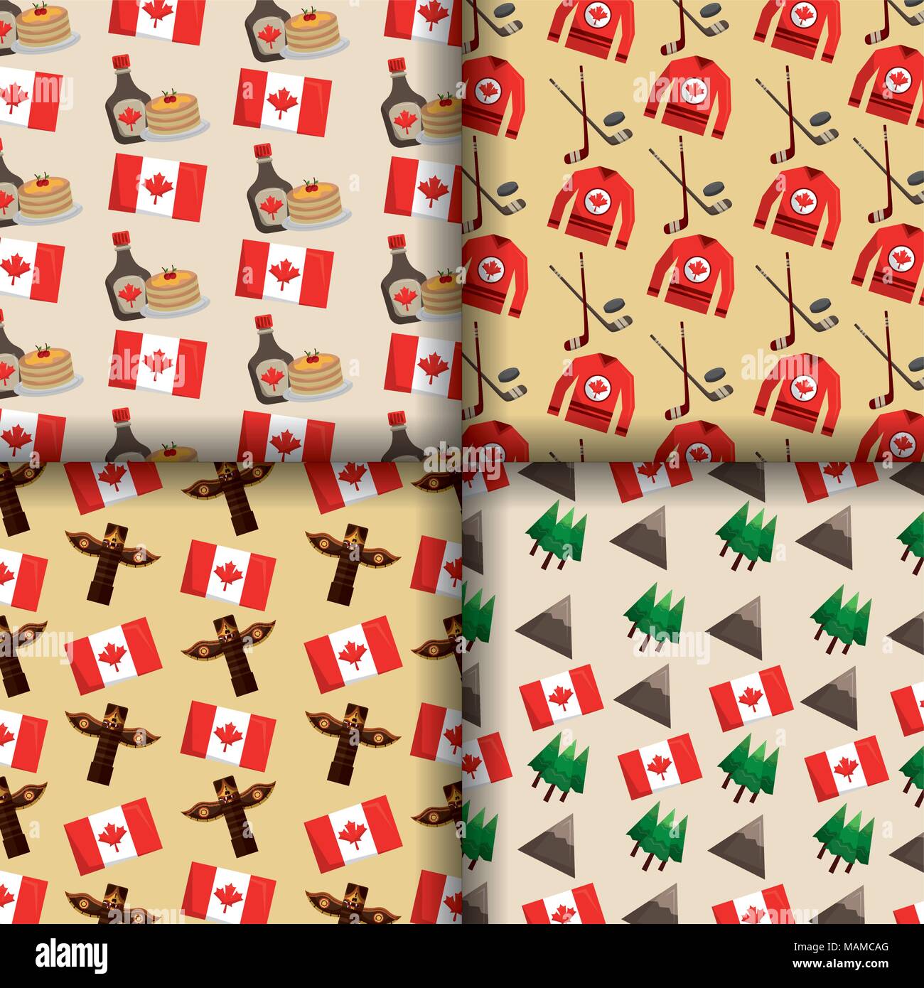 canada country symbols Stock Vector Image & Art - Alamy