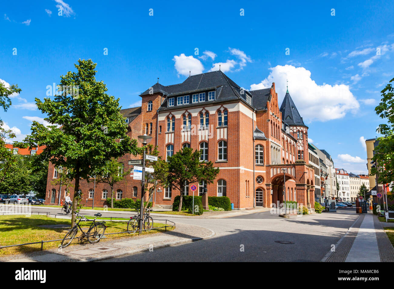BERLIN, GERMANY - JULY 1, 2014: The Charite Universitatsmedizin Berlin ...