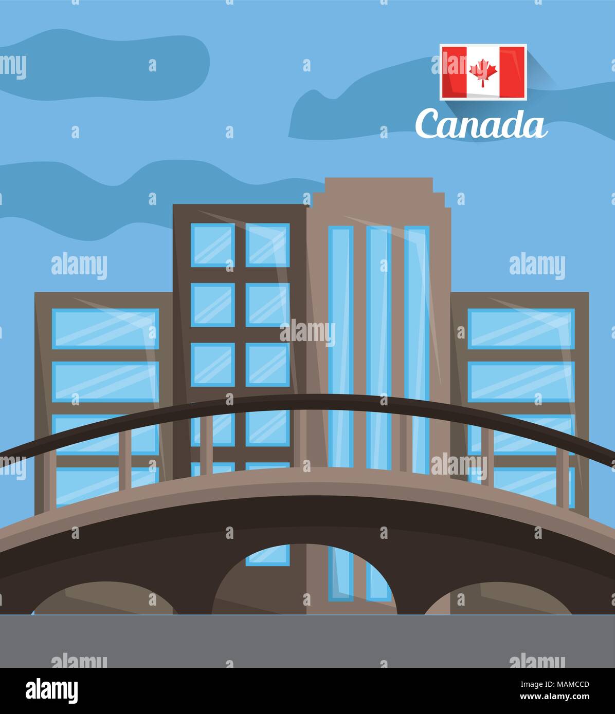 Montreal canada skyline vector hi-res stock photography and images - Alamy