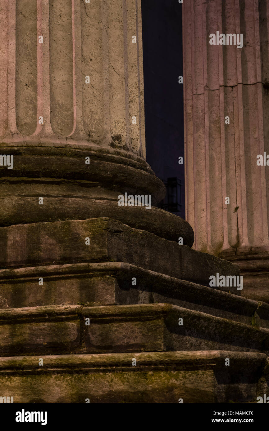Steps and columns of church in Cork Stock Photo - Alamy